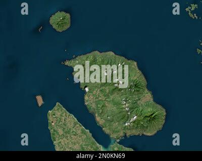 Biliran, province of Philippines. High resolution satellite map ...