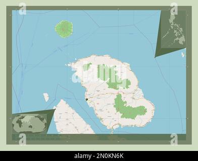 Biliran, province of Philippines. Open Street Map Stock Photo - Alamy