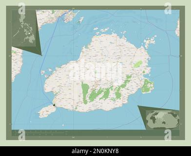 Bohol, province of Philippines. Open Street Map Stock Photo - Alamy