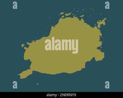 Bohol, province of Philippines. Solid color shape. Locations and names ...