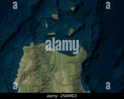 Cagayan, province of Philippines. Low resolution satellite map ...