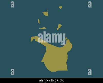 Cagayan, province of Philippines. Solid color shape. Locations and ...