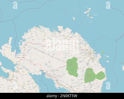 Camarines Norte, province of Philippines. Open Street Map. Locations of ...