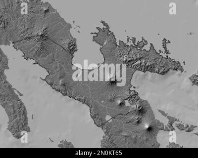 Camarines Sur, province of Philippines. Elevation map colored in wiki ...
