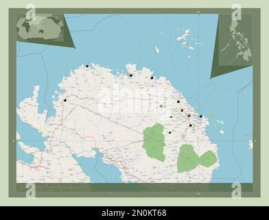 Camarines Norte, province of Philippines. Open Street Map Stock Photo ...