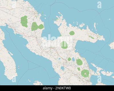 Camarines Sur, province of Philippines. Open Street Map. Locations and ...