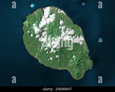 Camiguin, province of Philippines. Low resolution satellite map ...