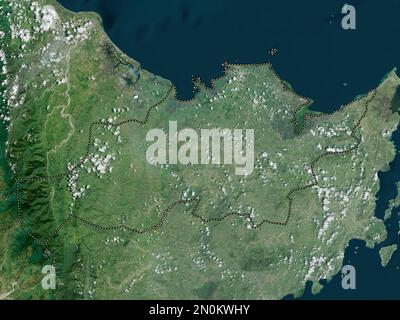 Capiz, province of Philippines. High resolution satellite map ...