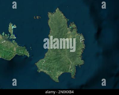 Catanduanes, province of Philippines. High resolution satellite map ...