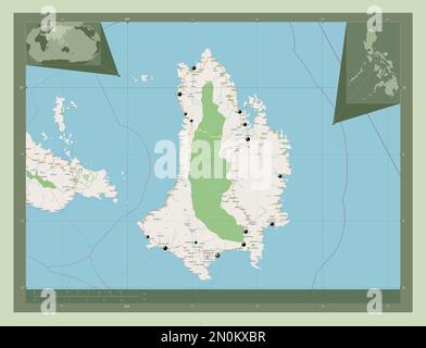 Catanduanes, province of Philippines. Open Street Map Stock Photo - Alamy
