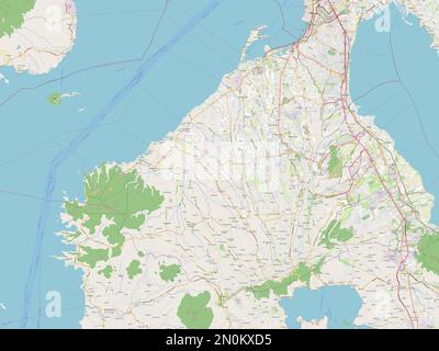 Cavite, province of Philippines. Open Street Map. Corner auxiliary ...