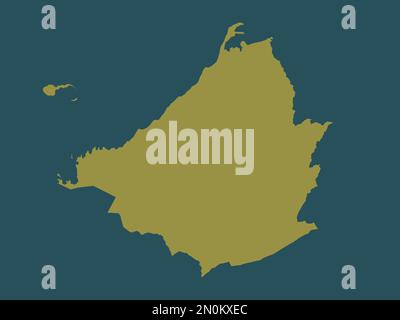 Cavite, province of Philippines. Solid color shape. Locations and names ...