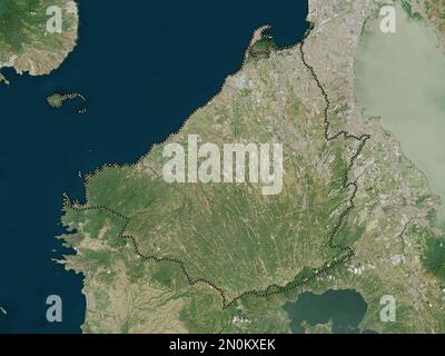 Cavite, province of Philippines. High resolution satellite map ...