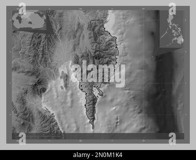Davao Oriental, province of Philippines. Elevation map colored in wiki ...