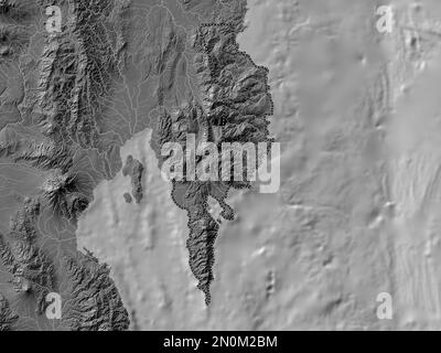 Davao Oriental, province of Philippines. Elevation map colored in wiki ...