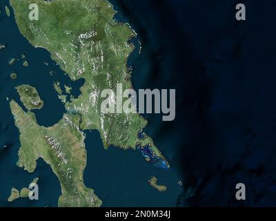 Eastern Samar, province of Philippines. High resolution satellite map ...