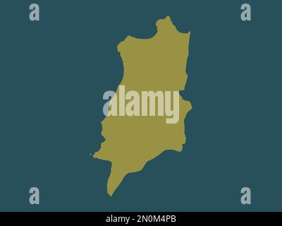Ilocos Norte, province of Philippines. Solid color shape. Locations and ...