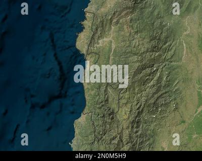 Ilocos Sur, province of Philippines. Low resolution satellite map ...