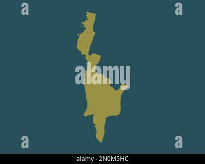 Ilocos Sur, province of Philippines. Solid color shape. Corner ...