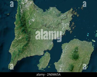 Iloilo, province of Philippines. High resolution satellite map ...