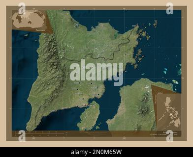 Iloilo, province of Philippines. Low resolution satellite map ...