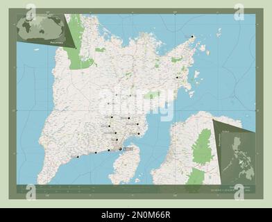 Iloilo, province of Philippines. Open Street Map Stock Photo - Alamy