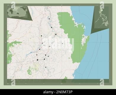 Isabela, province of Philippines. Open Street Map Stock Photo - Alamy