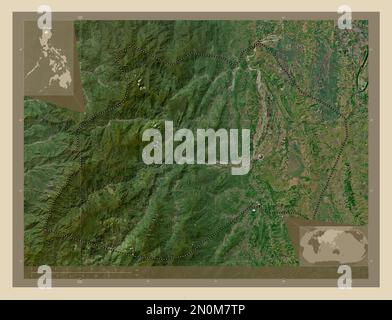 Kalinga, province of Philippines. High resolution satellite map ...
