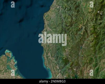 La Union, province of Philippines. High resolution satellite map ...