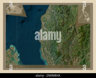 La Union, province of Philippines. High resolution satellite map ...
