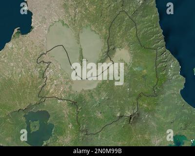 Laguna, province of Philippines. Low resolution satellite map ...