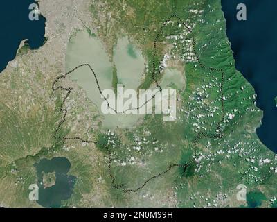 Laguna, province of Philippines. High resolution satellite map ...