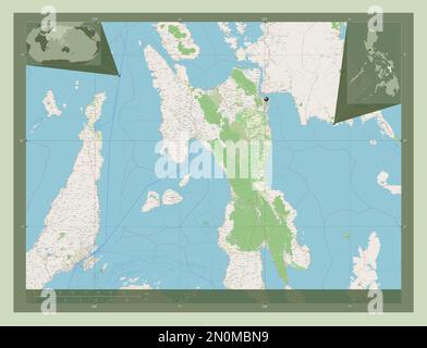 Leyte, province of Philippines. Open Street Map Stock Photo - Alamy