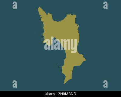 Leyte, province of Philippines. Solid color shape. Locations of major ...