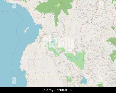 Maguindanao, province of Philippines. Open Street Map. Corner auxiliary ...