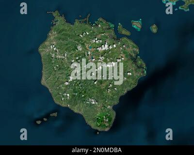 Marinduque, province of Philippines. High resolution satellite map ...
