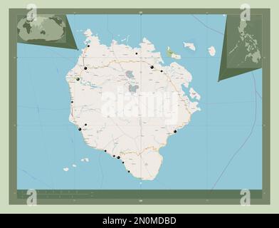 Marinduque, province of Philippines. Open Street Map Stock Photo - Alamy