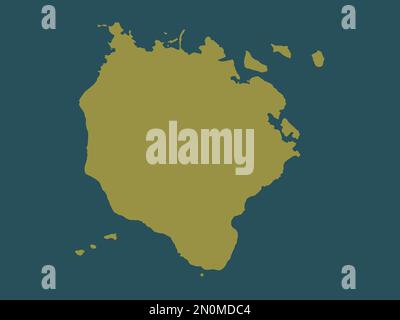 Marinduque, province of Philippines. Solid color shape. Locations and ...