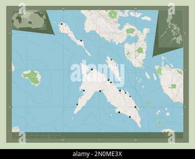 Masbate, province of Philippines. Open Street Map Stock Photo - Alamy