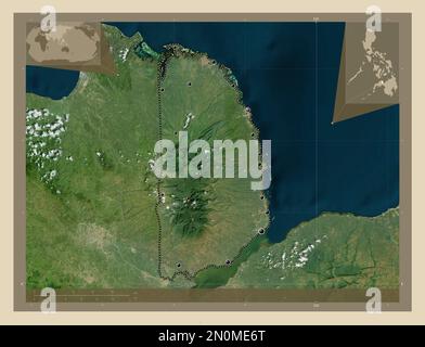 Misamis Occidental, province of Philippines. High resolution satellite ...