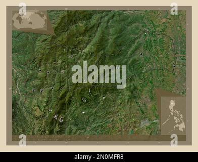 Mountain Province, province of Philippines. High resolution satellite ...