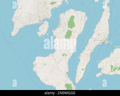 Negros Occidental, province of Philippines. Open Street Map. Locations ...