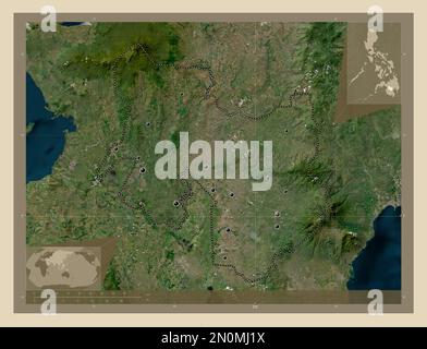 North Cotabato, province of Philippines. High resolution satellite map ...