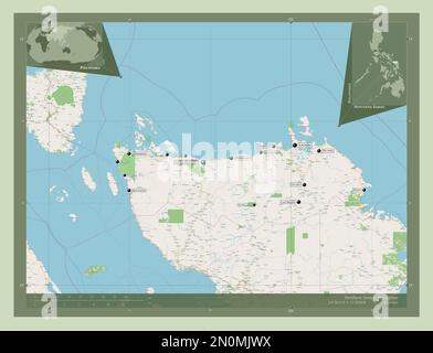 Northern Samar, province of Philippines. Open Street Map Stock Photo ...