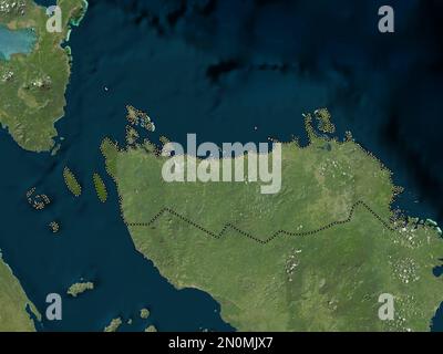 Northern Samar, province of Philippines. Low resolution satellite map ...