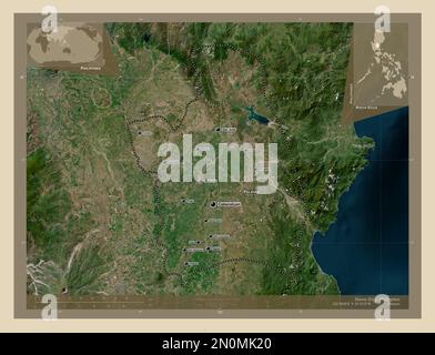 Nueva Ecija, province of Philippines. High resolution satellite map ...