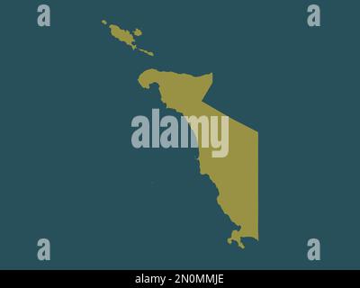 Occidental Mindoro, province of Philippines. Solid color shape ...