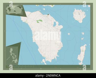Oriental Mindoro, province of Philippines. Open Street Map. Locations ...