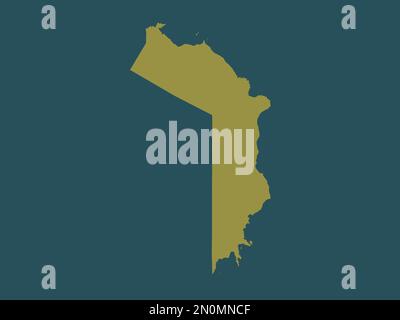 Oriental Mindoro, province of Philippines. Solid color shape. Locations ...