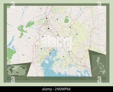 Pampanga, province of Philippines. Open Street Map Stock Photo - Alamy